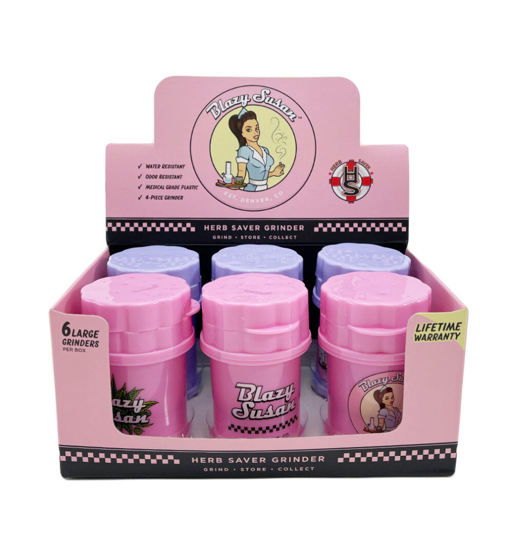 Herb Saver Grinder - Large - Display Box — Blazy Susan Wholesale ...